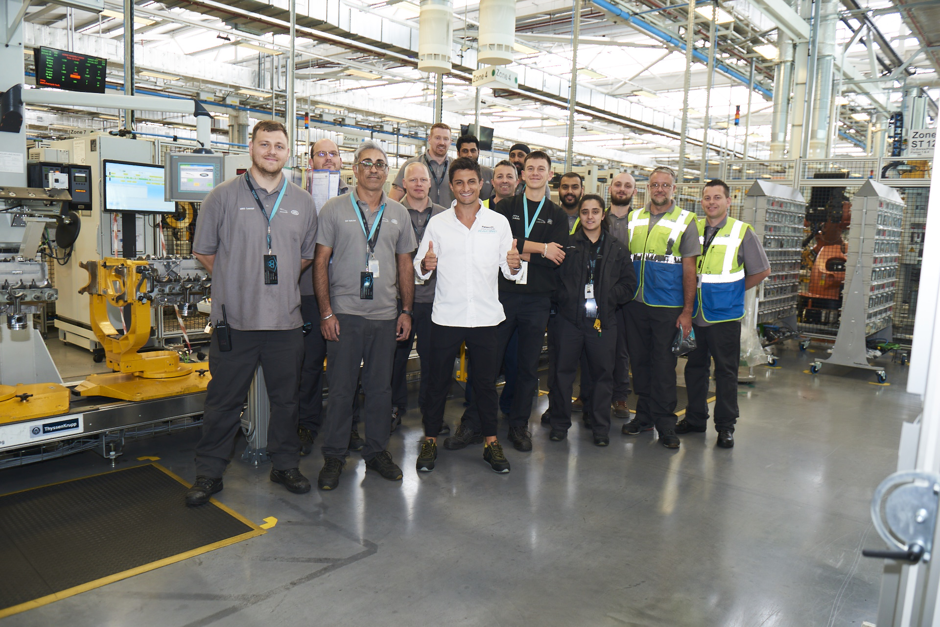 Mitch Evans visits the Jaguar Land Rover Engine Manufacturing Centre ...