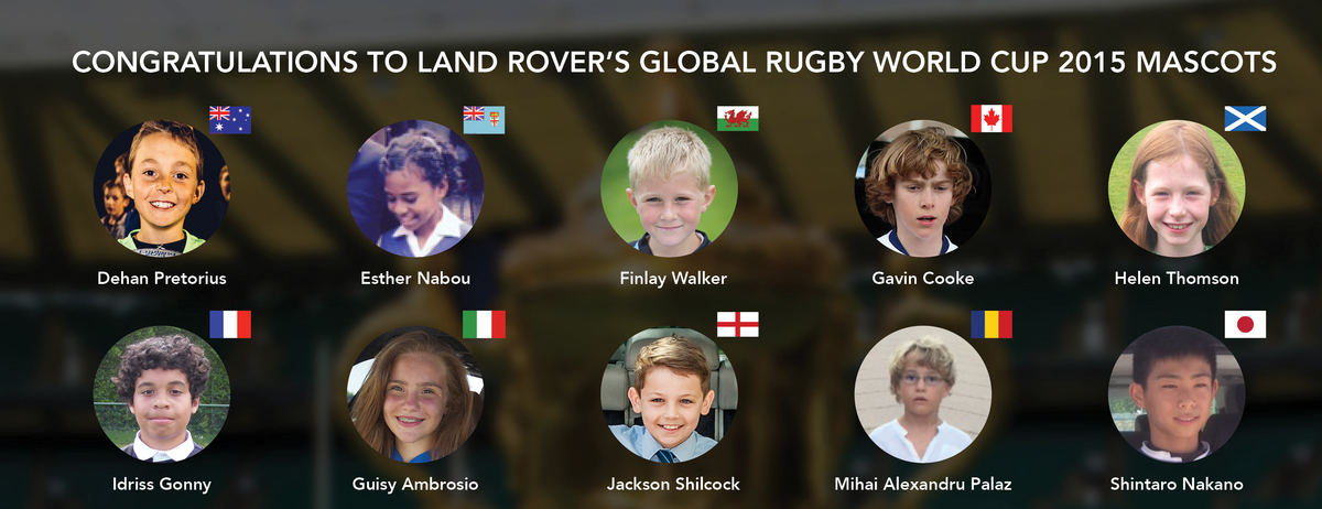 Land Rover Announces Global Mascots For Rugby World Cup 2015 As Part Of ...