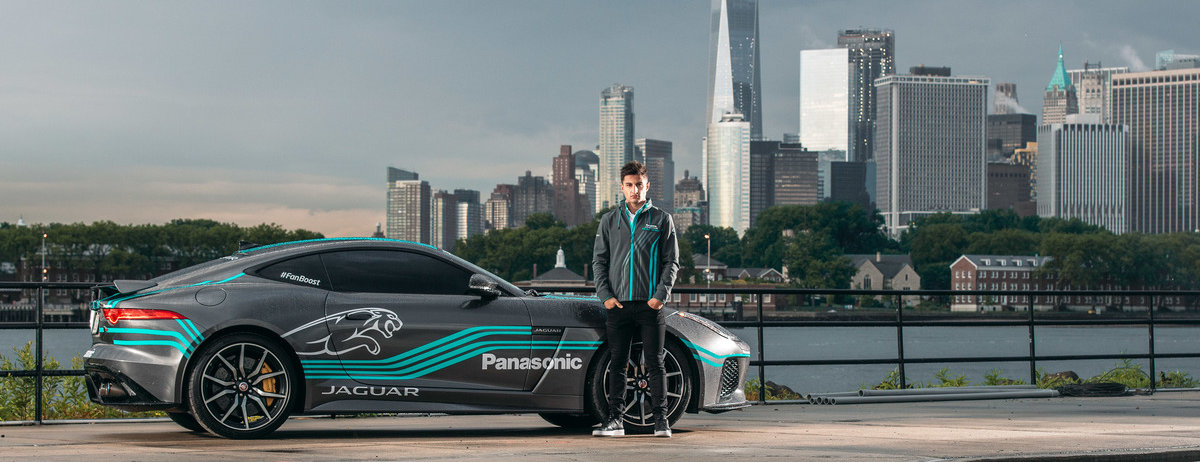 PANASONIC JAGUAR RACING DRIVER MITCH EVANS VISITS NEW YORK CITY TO ...