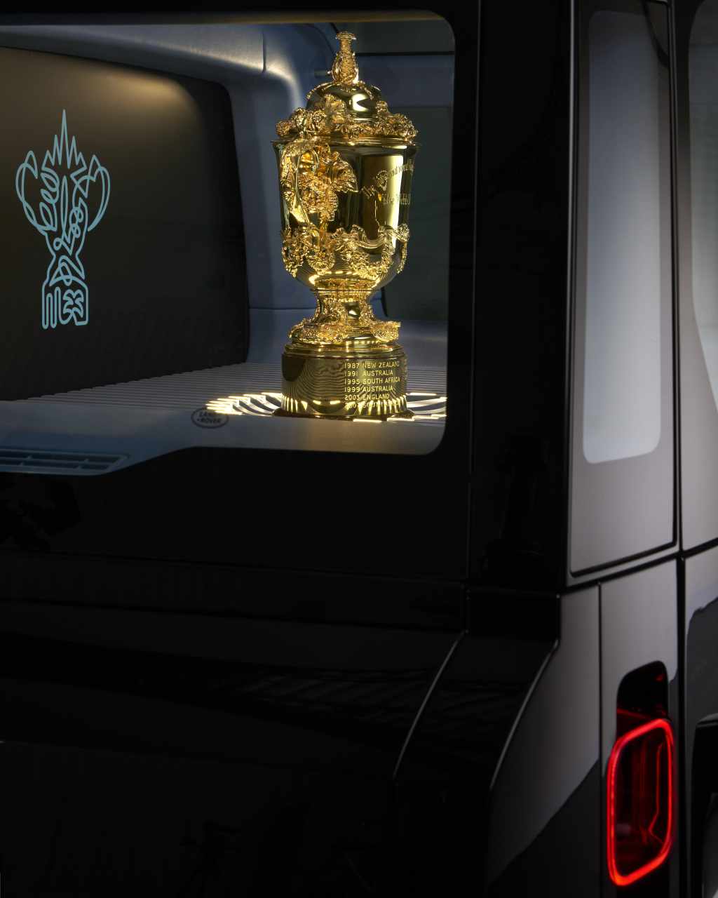 DEFENDER REVEALS UNIQUE DEFENDER 110 TO SHOWCASE RUGBY WORLD CUP TROPHY ...