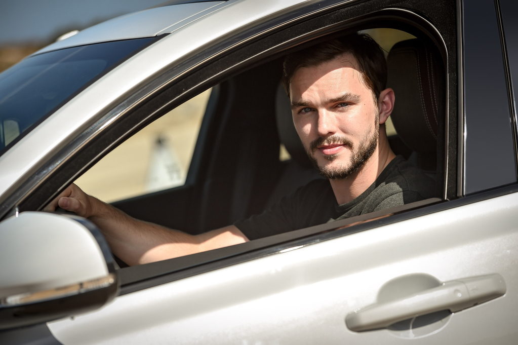 BRITISH ACTOR NICHOLAS HOULT TAKES ON UNIQUE DRIVING CHALLENGE IN NEW ...