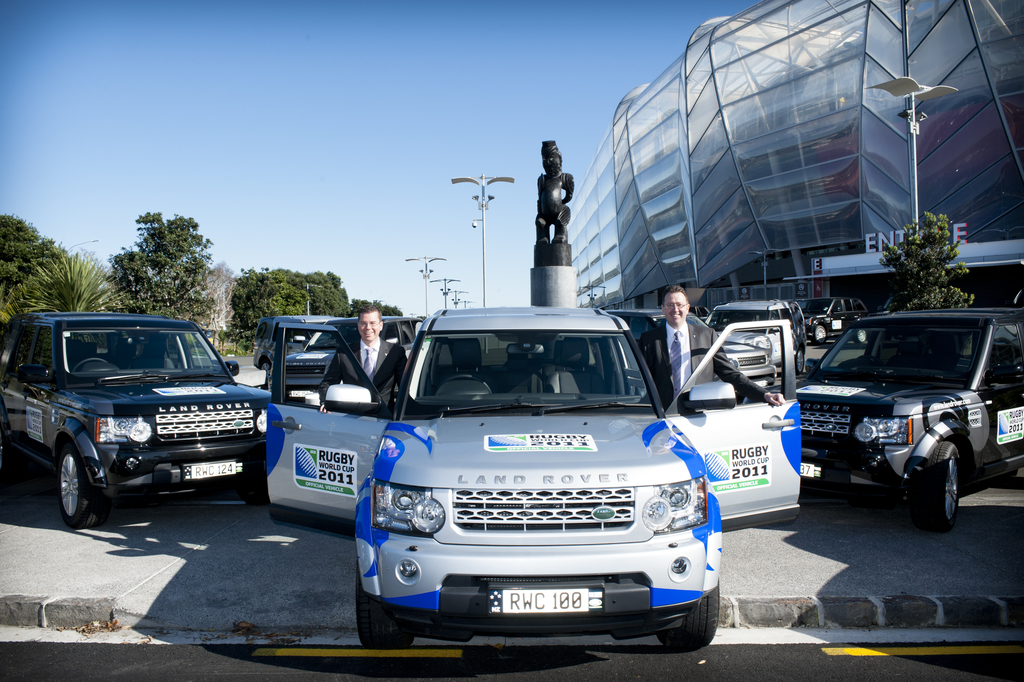 Land Rover RWC Official Vehicle Handover | Land Rover Media Newsroom