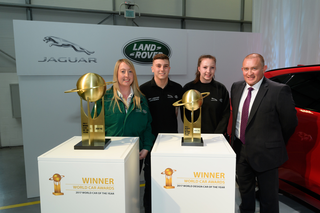 JAGUAR LAND ROVER SOLIHULL WORKFORCE CELEBRATE THEIR F-PACE AS THE BEST ...