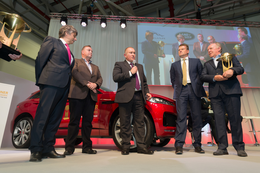 JAGUAR LAND ROVER SOLIHULL WORKFORCE CELEBRATE THEIR F-PACE AS THE BEST ...