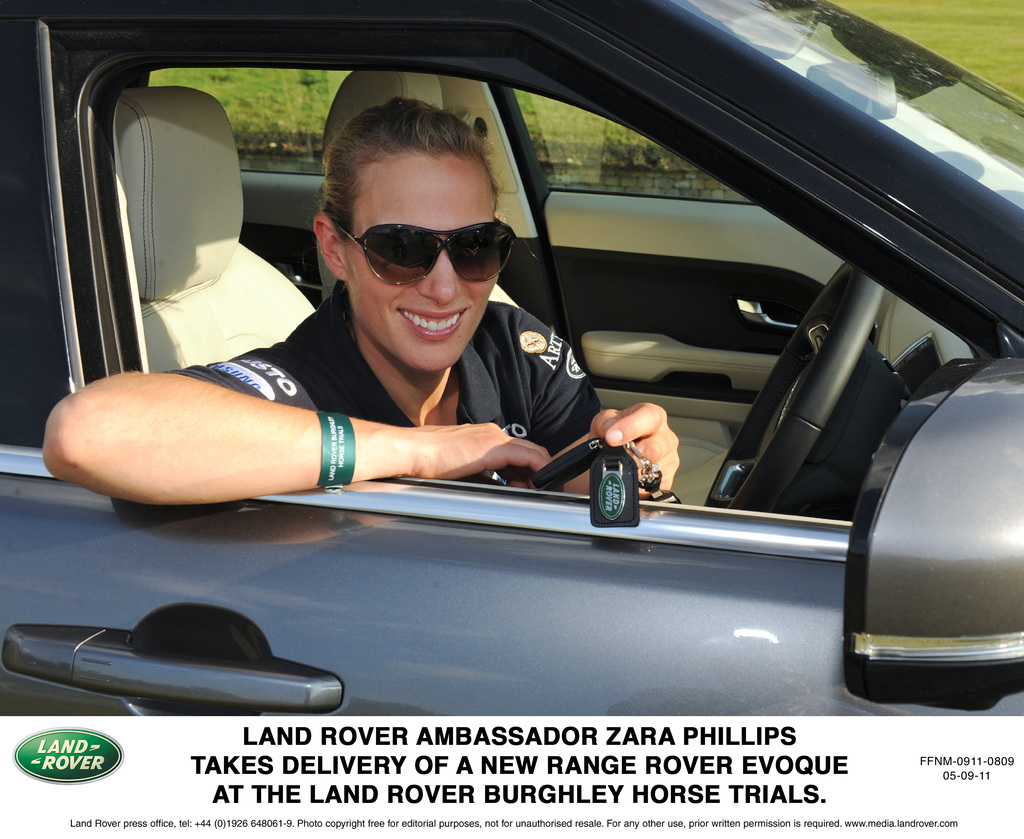 Zara Phillips Receives First Range Rover Evoque | Land Rover Media Newsroom