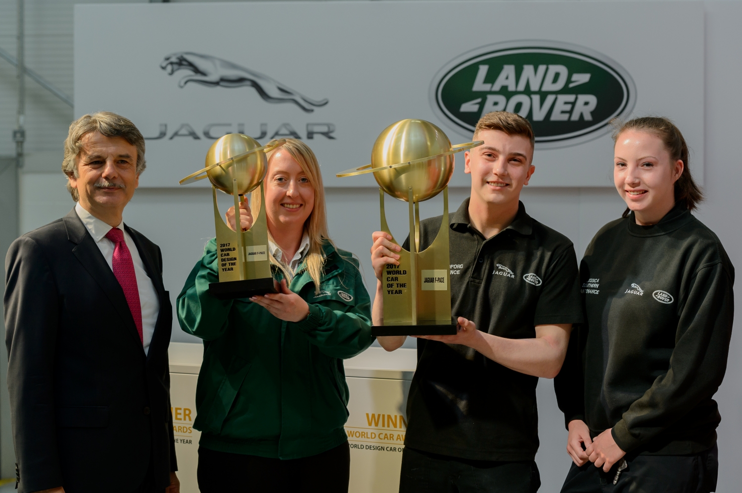 JAGUAR LAND ROVER SOLIHULL WORKFORCE CELEBRATE THEIR F-PACE AS THE BEST ...
