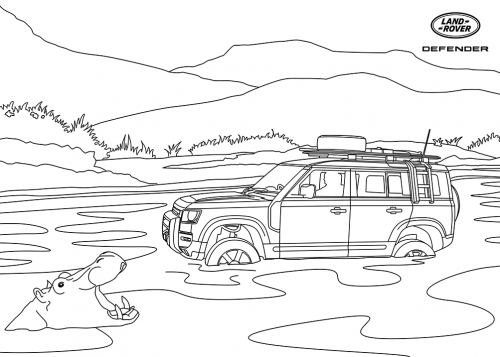 Land Rover Defender colouring in images | Land Rover Homepage UK